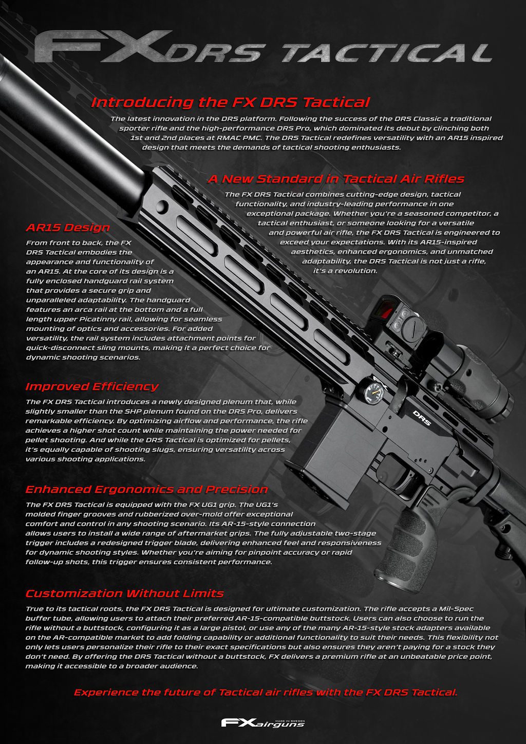FX Airguns DRS Tactical AR15 PCP new for 2025! - RACKNLOAD